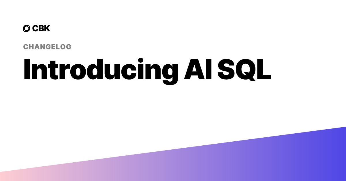 Introducing AI SQL