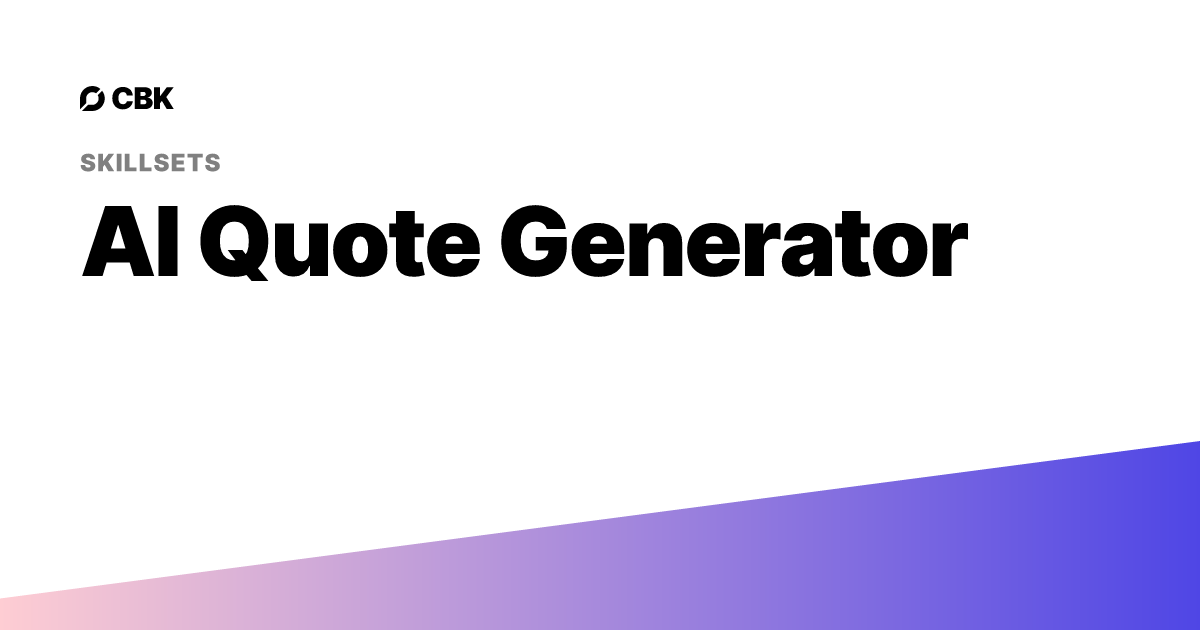 AI Quote Generator