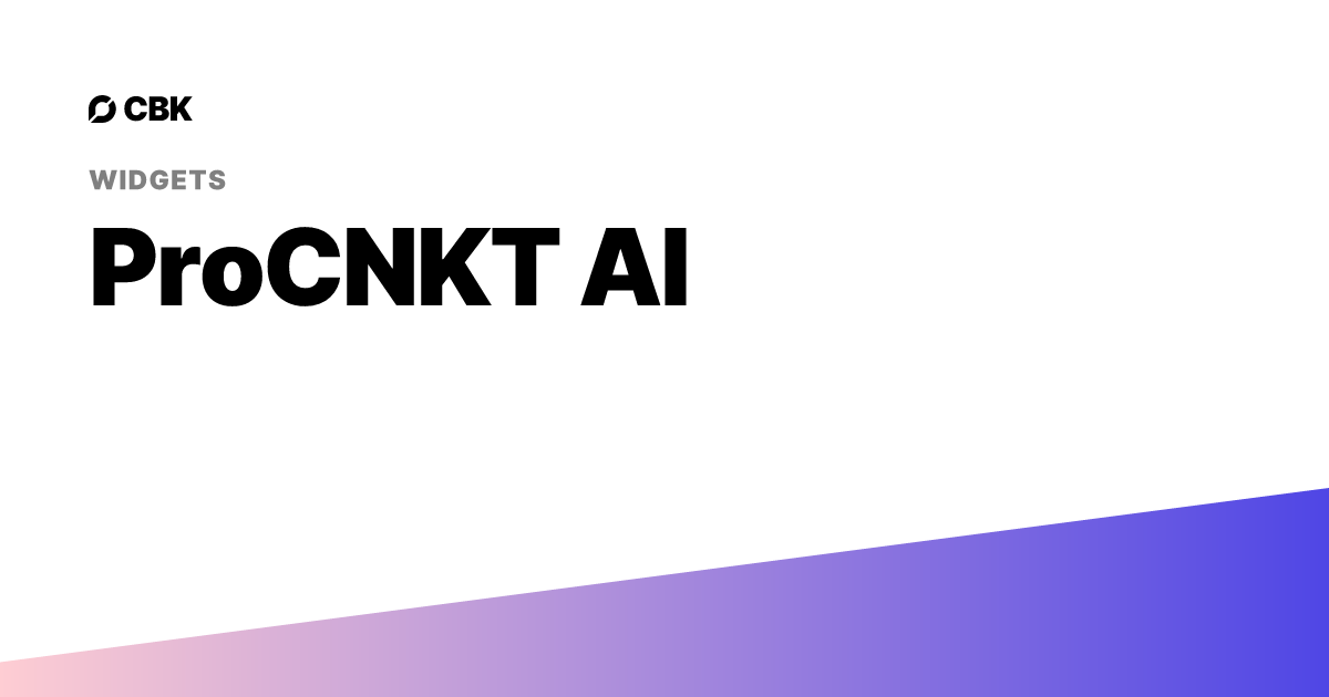 ProCNKT AI